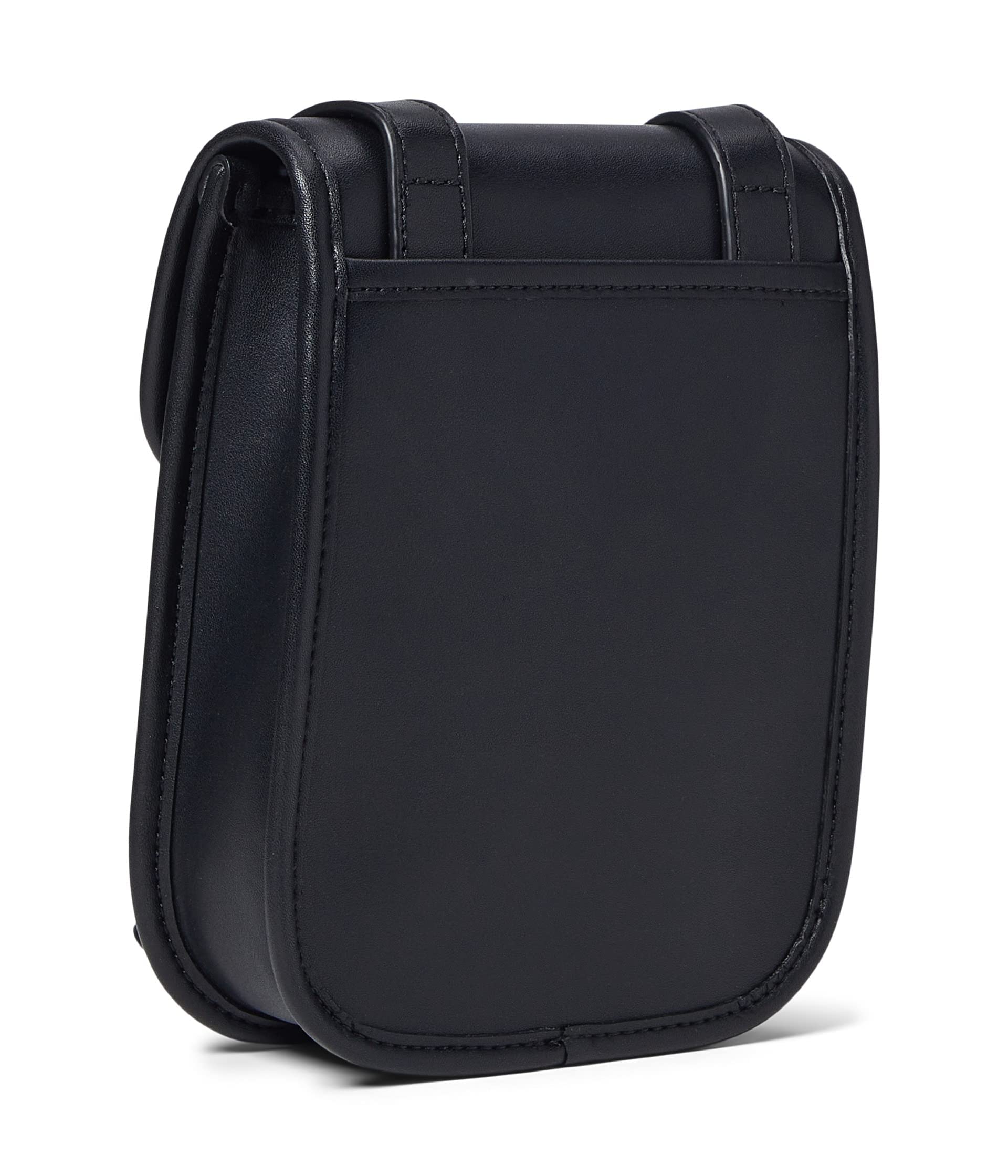 DKNY Brook North/South Flap Crossbody Black/Gold One Size