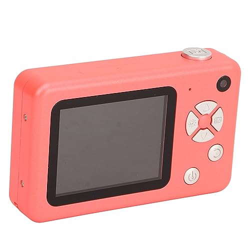 Compact Cute Dual Lens Digital Camera 2.5K HD Selfie Camera with 8 Times Zoom, Automatic Light Sensitivity, Perfect for Students (Pink)