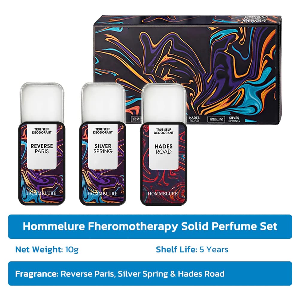 Hommelure Fheromotherapy Festes ParfüM-Set,Hommelure Fheromotherapy Solid Perfume Set,Hommelure Fheromotherapy (1Set)