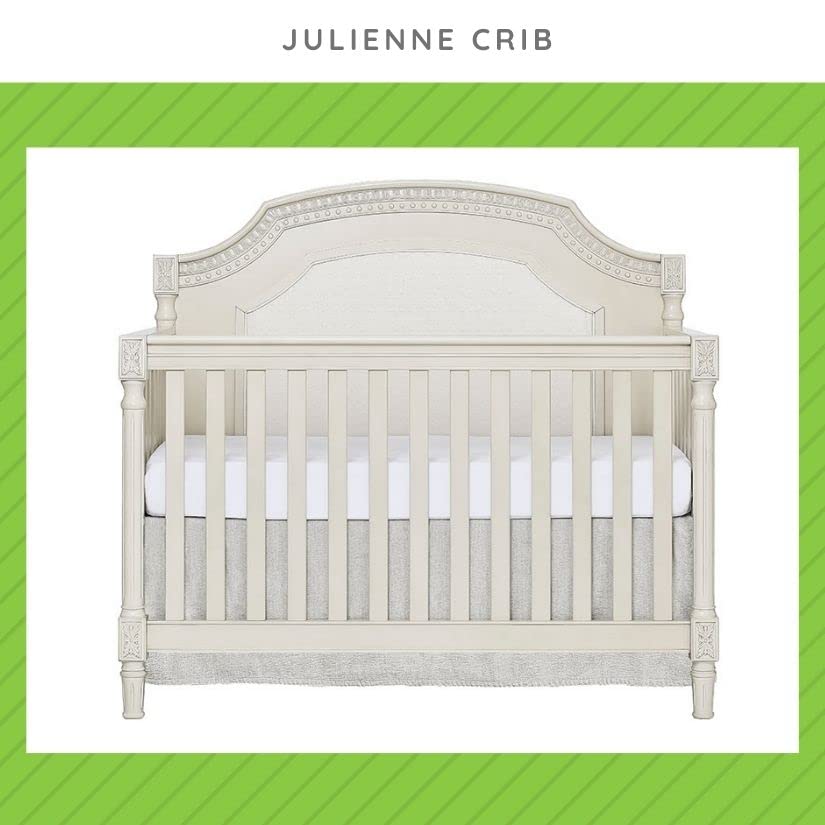 Full-Size Conversion Kit Bed Rails for Evolur Cribs (Cloud)