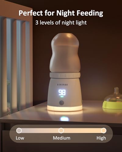 HAUTURE Instant Water Warmer β Replaces Traditional Baby Bottle Warmers Accurate Temperature Control, Night Light, Portable Size Bottle Warmer for Breastmilk& Formula