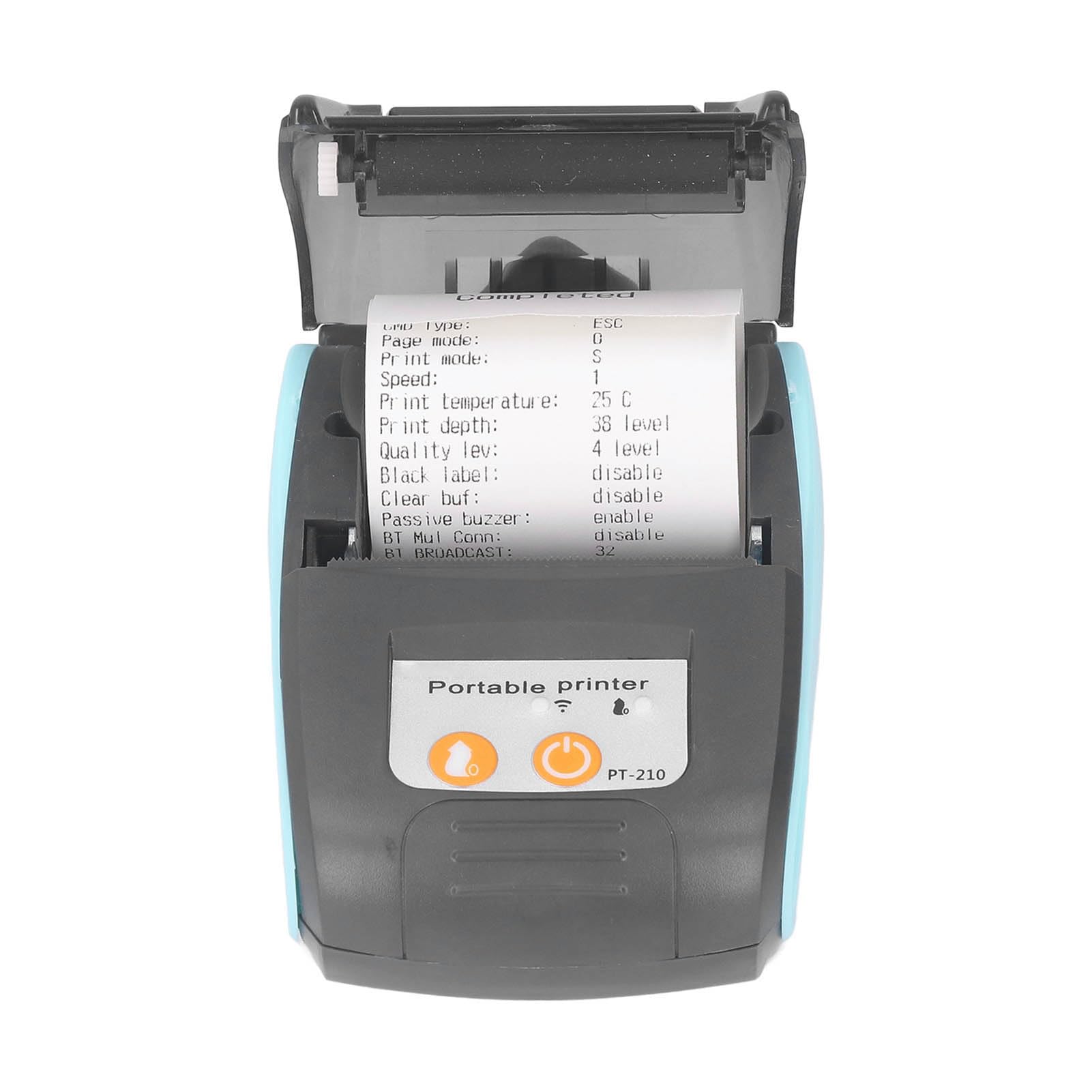 Mini Pocket Printer, Bluetooth Thermal Receipt Printer for iOS Android and Windows, 58mm Portable Small POS Bill Printer for Restaurant Sales Retail (Without