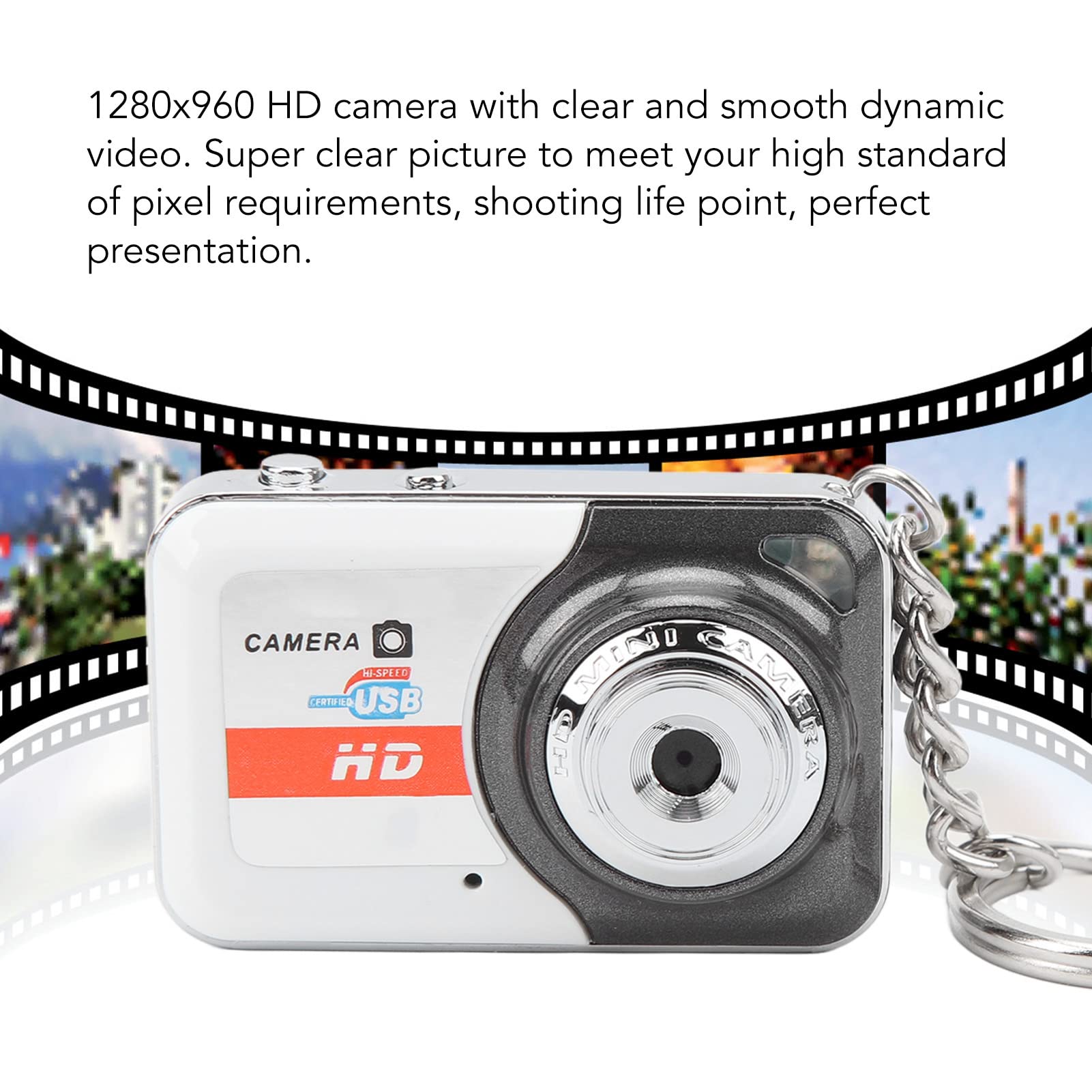 Compact Small Camera for Kids, Digital Camera with Various Functions, High Speed Connection, Motion Detection Gifts for Kids Student Children Teens Girl Boy (Silver Gray)