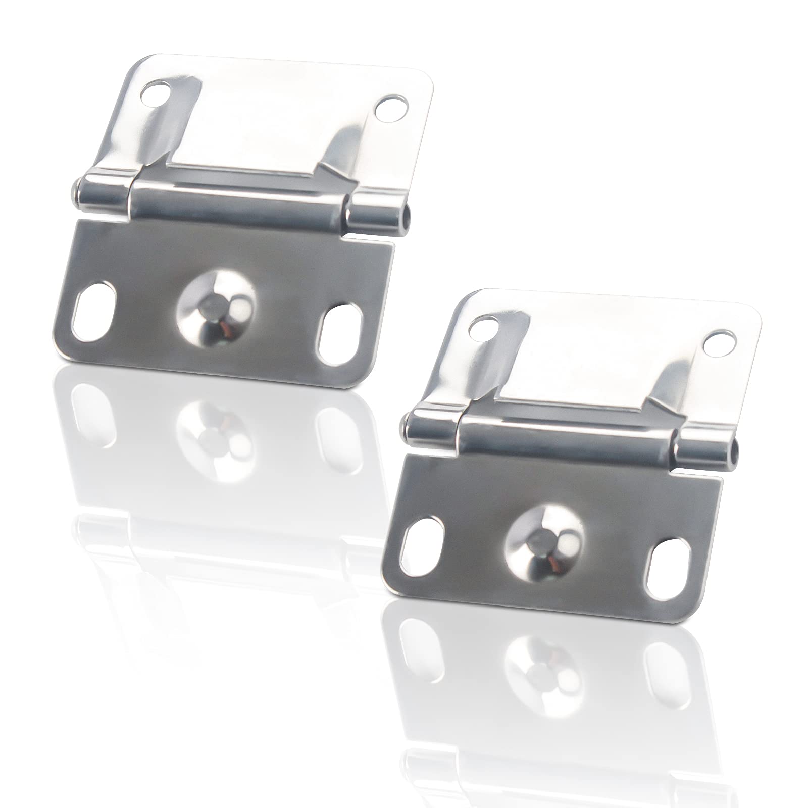 Cooler Stainless Steel Hinges with Screws Set Replacement -Compatible with Coleman Camping ice Chest Coolers Accessories 5235 6262 6270 (2 -Pack Stainless Steel Hinges)