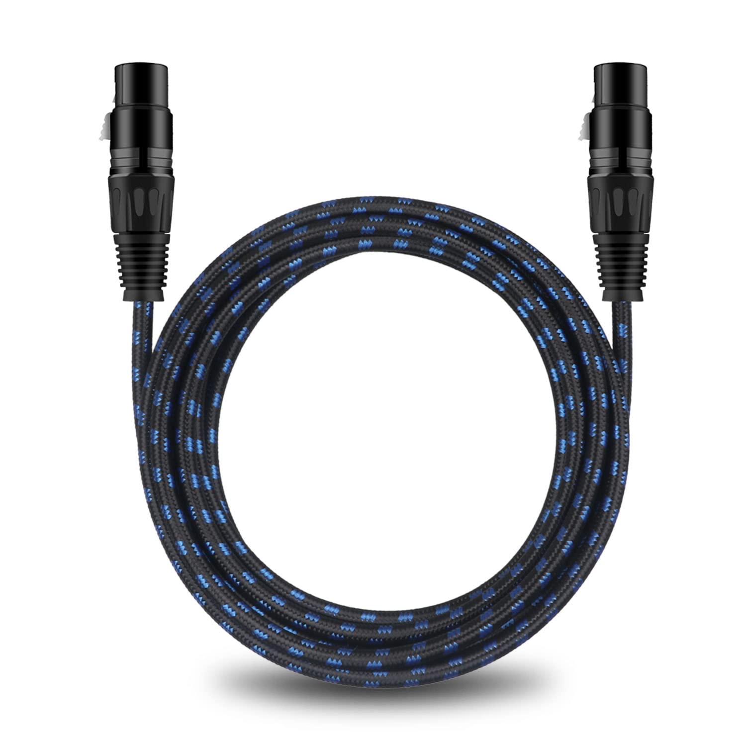 DREMAKE XLR Mic Adapter Cable 1M, Balanced XLR 3Pin Female to Female Microphone Extender Patch Cable for Live Sound & Stage, Studio Harmonizer, Mixing Board, Speaker System XLR to XLR Extension Cord