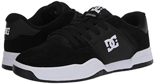 DC Men's Central Casual Low Top Skate Shoe Sneaker, Black/White, 13 D M US