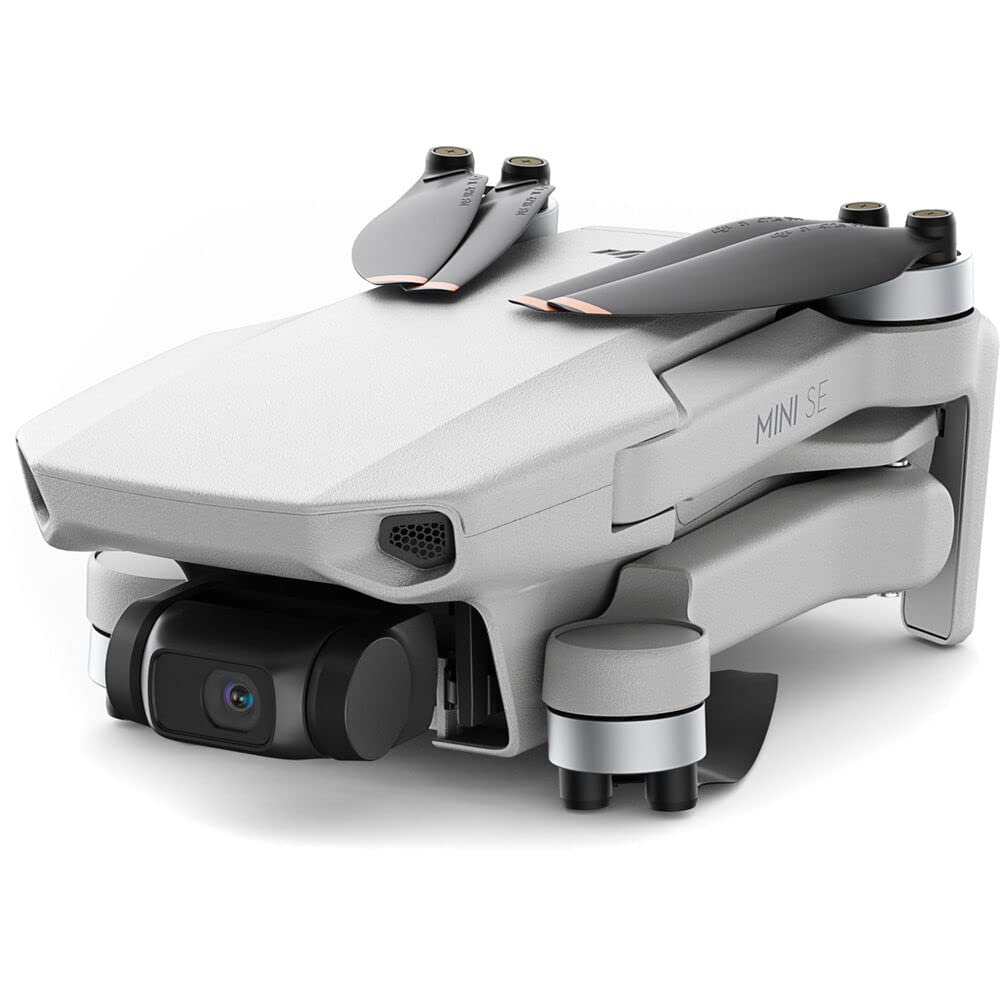 DJI Mini SE Drone Quadcopter with 3-Axis Gimbal, 2.7K Camera, GPS, 30 Mins Flight Time + 64GB Memory Card, Carrying Bag, Landing Pad + Pilot Bundle (Renewed)