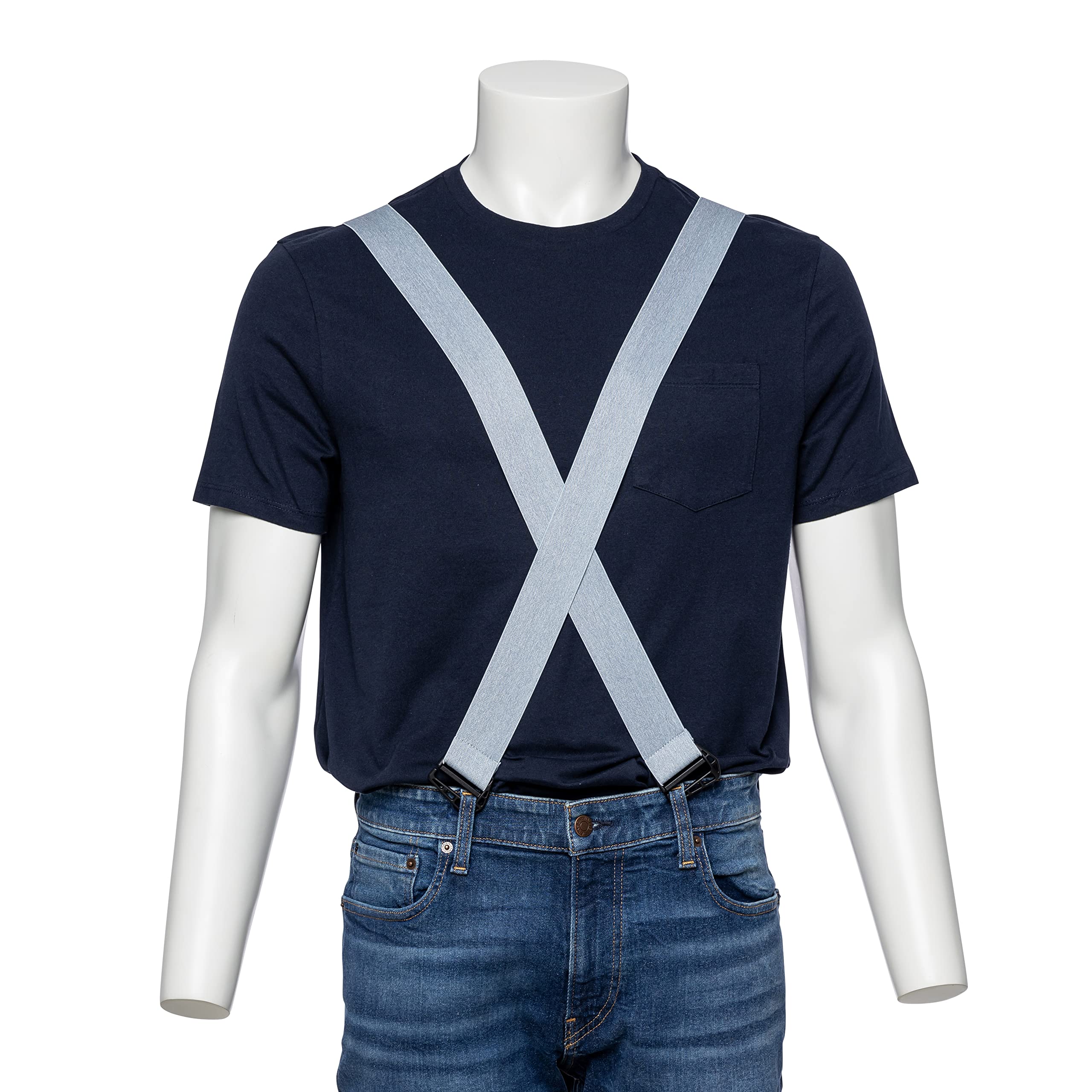 COZY Airport Friendly Hidden Suspenders for Men and Women Under Clothing Y Back (Medium)