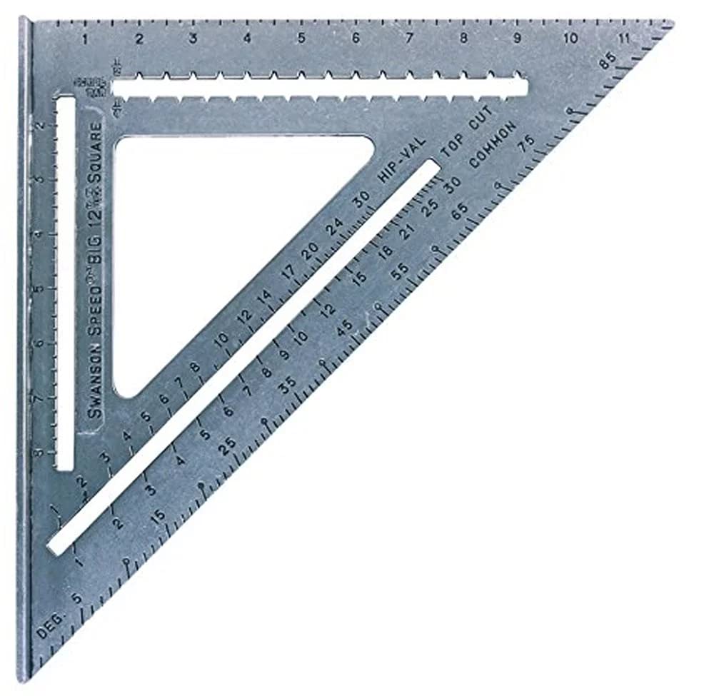 Estwing 24 Oz Milled Face Hammertooth Hammer + Swanson 7" & 12" Speed Squares Value Pack