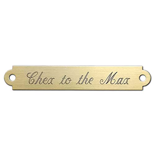 HALTER PLATE XLARGE .032" Solid Brass or .020" Nickel Silver Custom Engraved Horse or Pet Collar I.D. Tag
