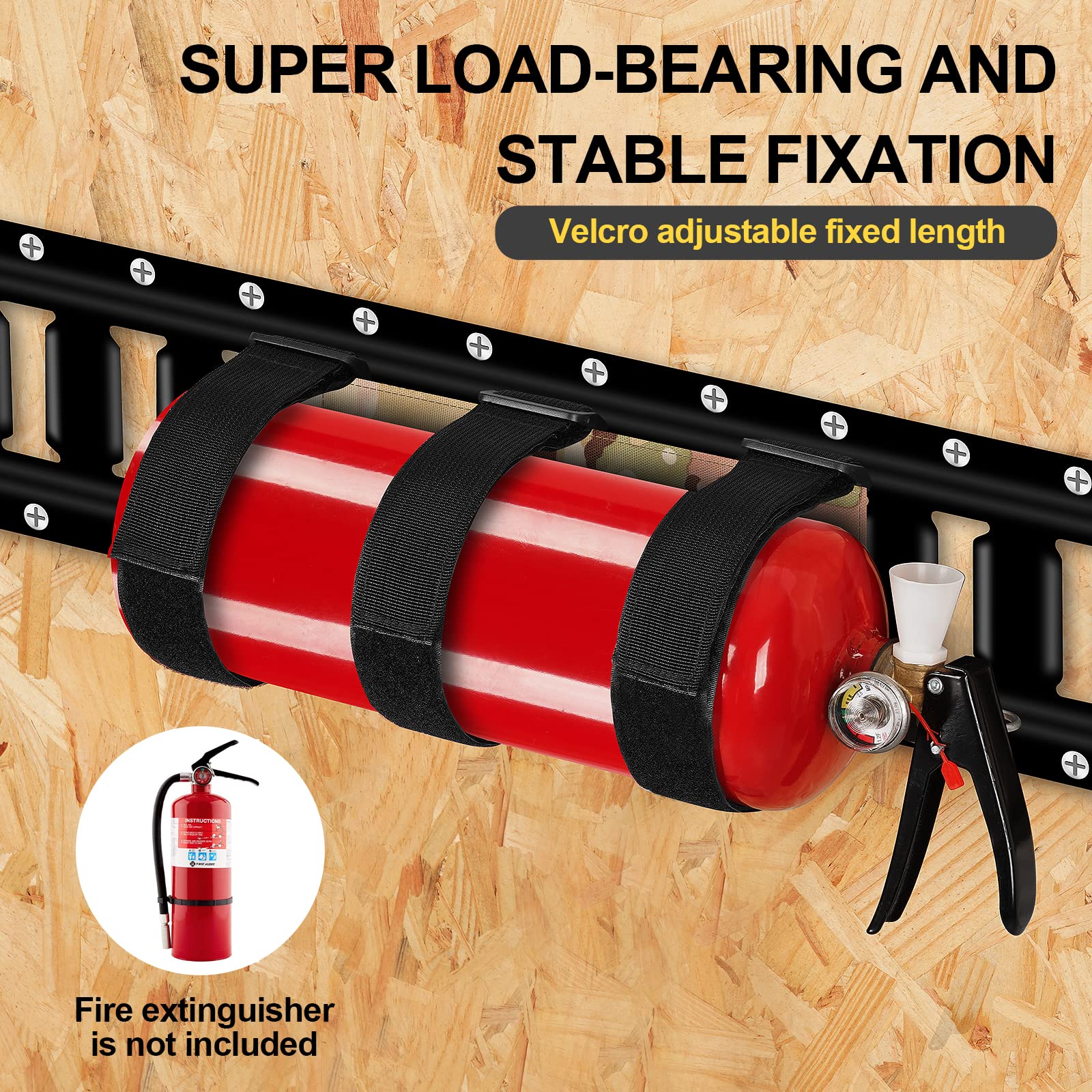 E-Track Fire Extinguisher Mount Holder for Cargo Trailer and Truck| Fire Extinguisher Mounts& Brackets up to 15 lbs|e Track Tool for Safety(Pack of 2)