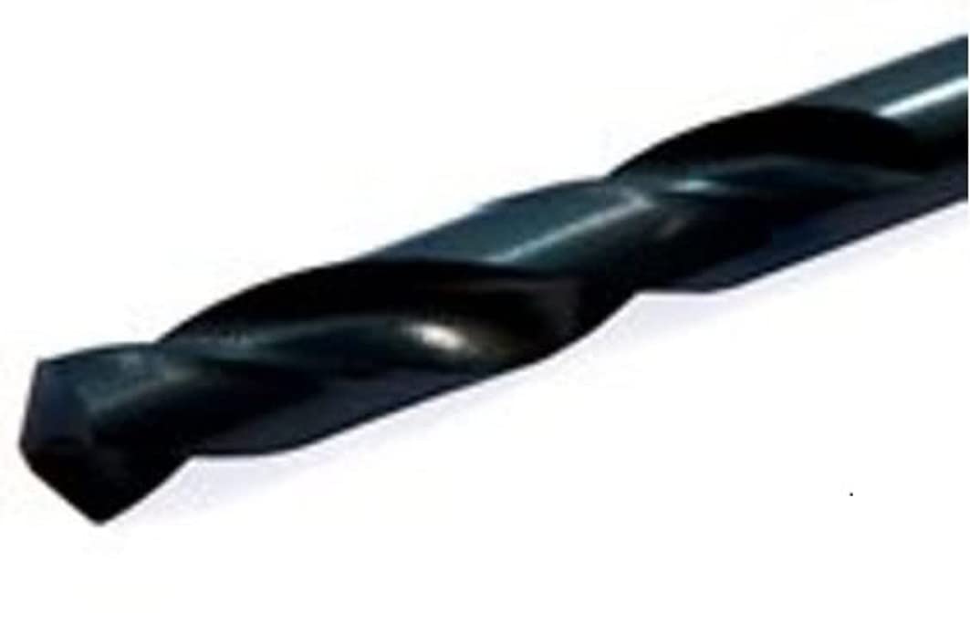 HHIP 5000-0050 17/32" High Speed Steel Silver and Deming Drill, 118 Degree Drill Point, 1/2" Straight Shank, 6" OAL