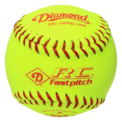 Diamond Sports 6-Gallon Yellow Ball Bucket with 18 DRC-10FPSC USA 10-inch Yellow Softballs