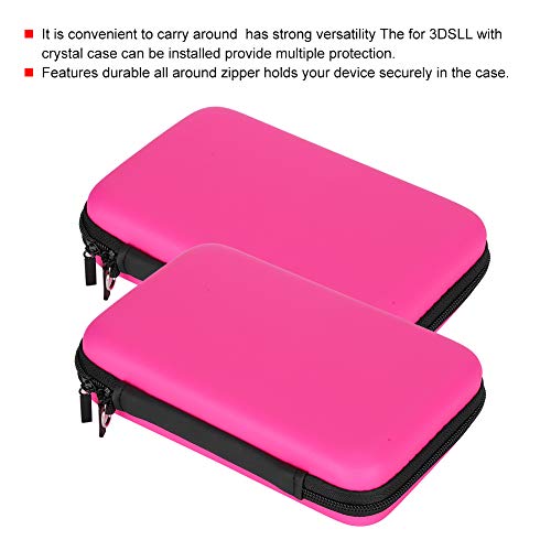 Convenient To Carry Versatility Bright Eva Material Game Consoles Storage Bag Storage Bag For Home Office 3Ds 3Ds Ll(Pink)