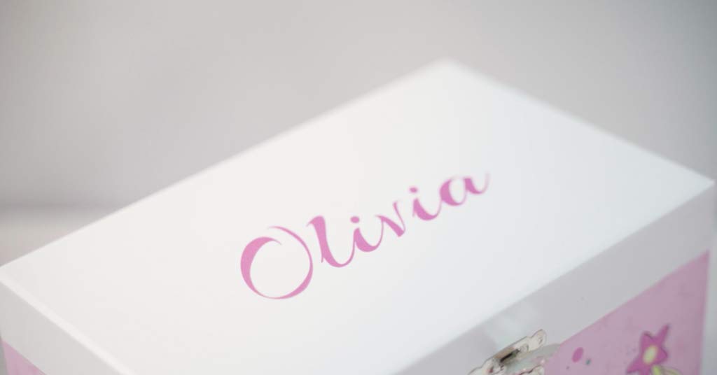 DIBSIES Personalized Musical Unicorn Jewelry Box