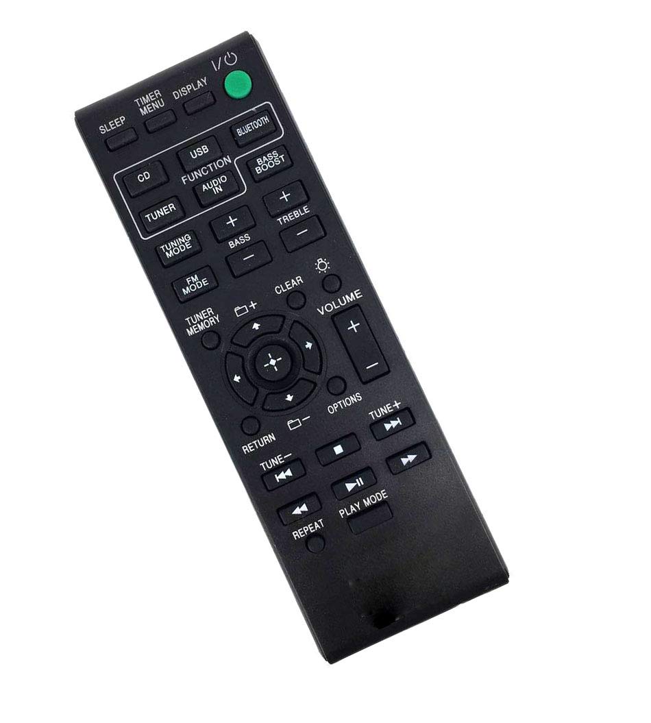 Replaced Remote Control Compatible for Sony CMT-BT80WB 1-492-297-11 CMTBT60 HCD-SBT100B CMTSBT100 CMT-SBT300W HCDSBT300WB Micro Hi Fi Audio System