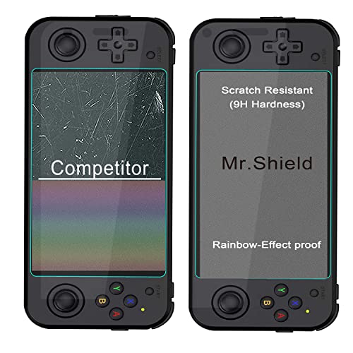 Mr.Shield [3-Pack] Screen Protector for ANBERNIC RG552 Handheld Game Console [Tempered Glass] [Japan Glass with 9H Hardness] Screen Protector with Lifetime Replacement