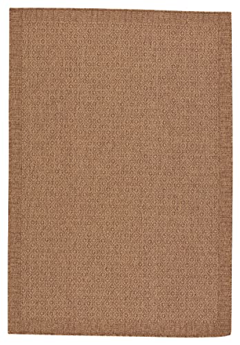 Jaipur Living Vibe Maeva 2'X3' Area Rug, Coastal Light Brown for Outdoor Spaces