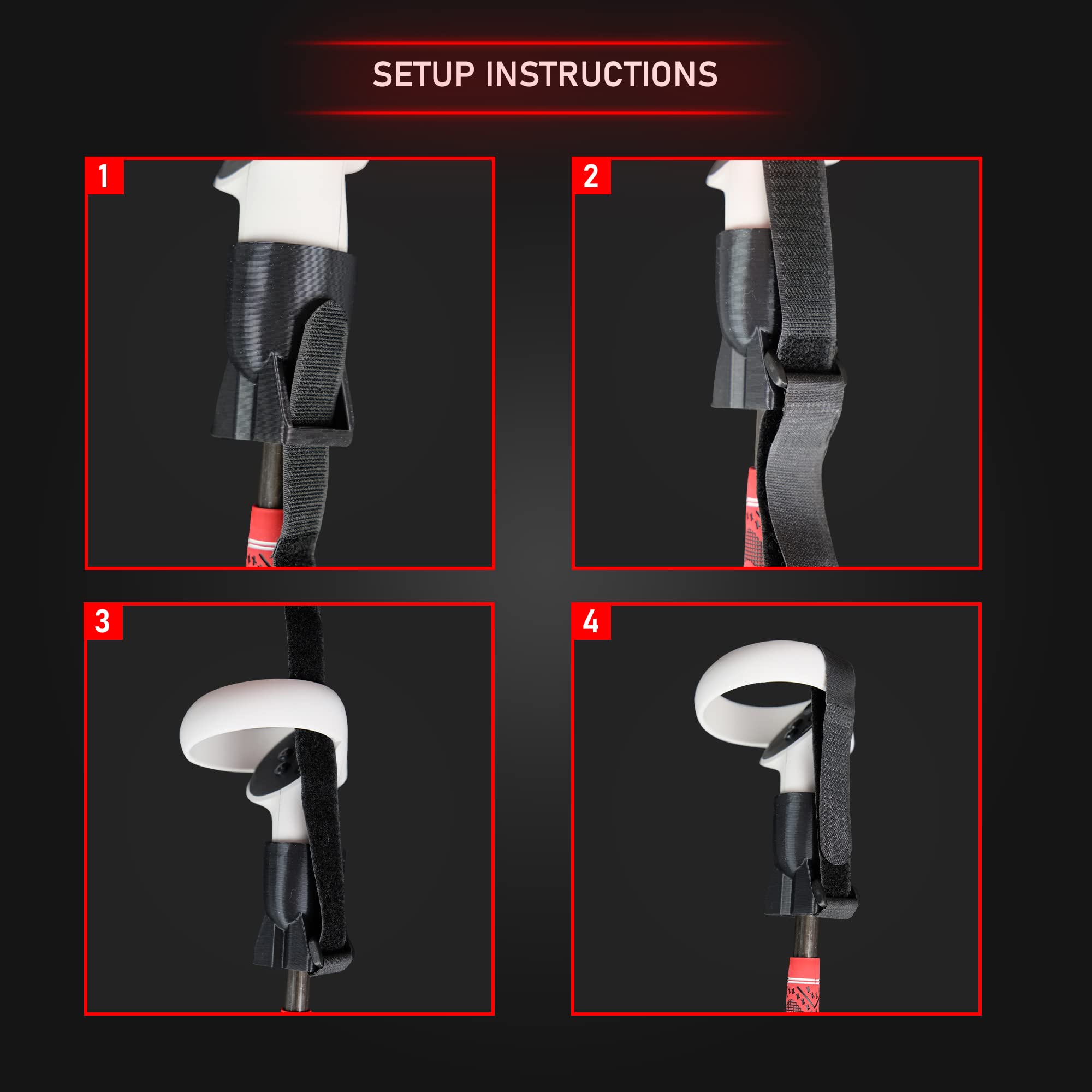 DriVR Golf Club Handle (Putter + Standard - Red - Metal)