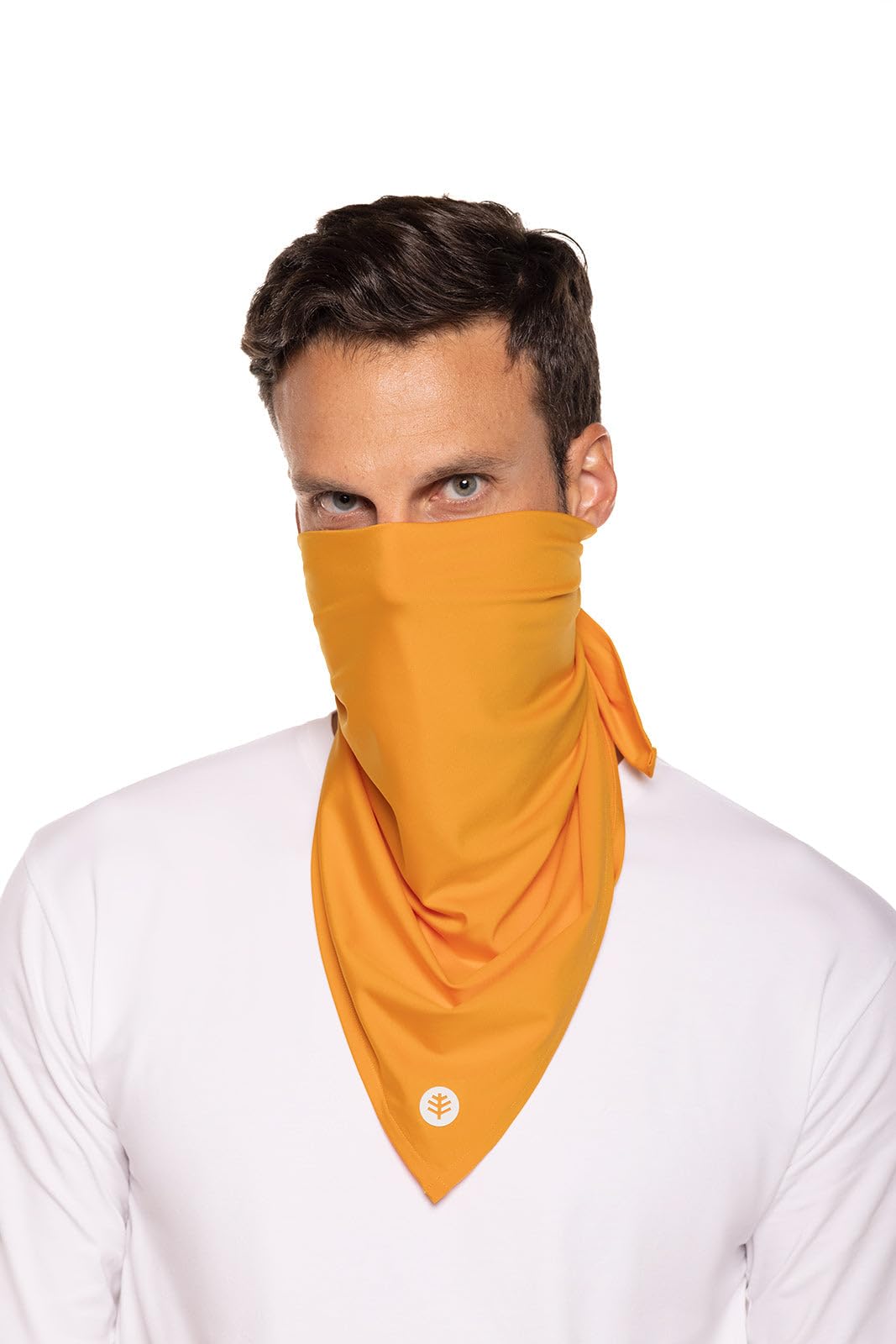 Coolibar UPF 50+ Men's Women's Virasana Performance Sun Bandana - Sun Protective (One Size- Charcoal Heather)