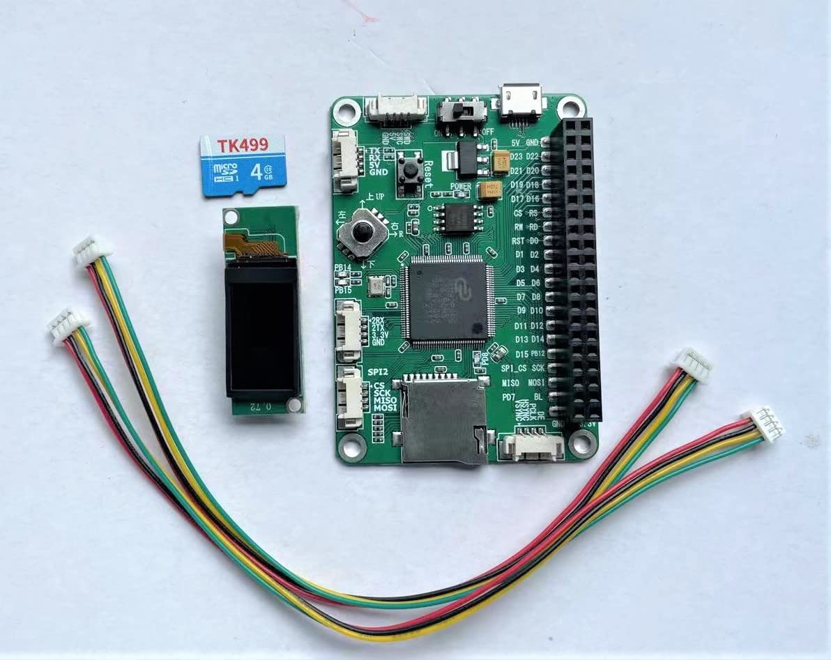 Fsuoech 0.78 Inch OLED I2C Display Module 128x80 SPI Serial Port and TKM32F499 Development Board