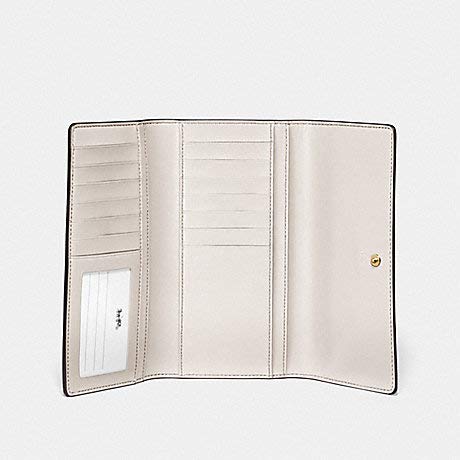 Coach Signature Leather Trifold ID Wallet Clutch - #F79868