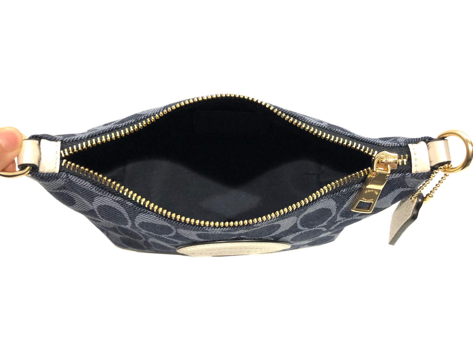 COACH Women's Dempsey Shoulder Bag In Signature Jacquard With Stripe And Patch (IM/Denim Multi)