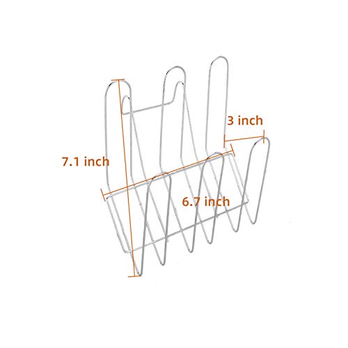 WINZKI Chrome Plated, S-Shaped, Rust-Resistant, 2-Tier Dishrack
