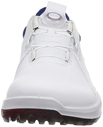ECCO Men's Biom Hybrid 4 BOA Gore-TEX Waterproof Golf Shoe, White, 13-13.5