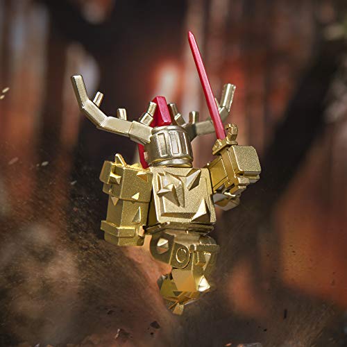 Roblox Celebrity Collection - Fantastic Frontier: Gold Corrupted Knight + Two Mystery Figure Bundle [Includes 3 Exclusive Virtual Items]