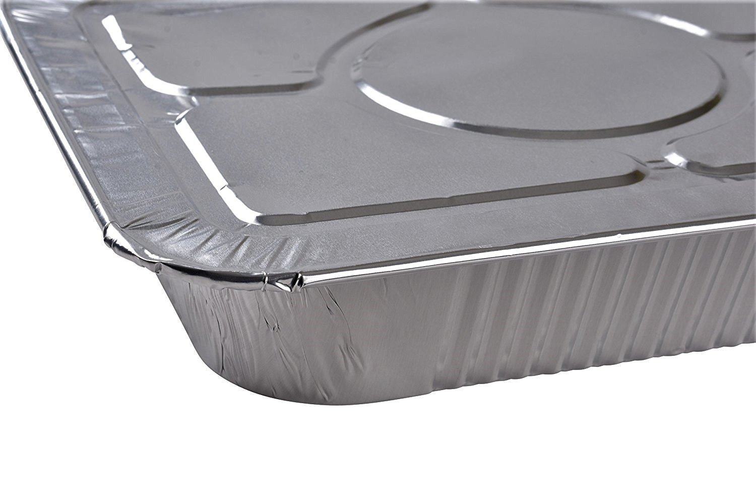 Mr. Miracle Aluminum Lids for Half Size 9x13 Foil Steam Pans. Pack of 30