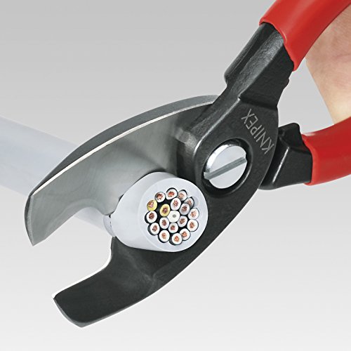 KNIPEX Tools - Cable Shears, Twin Cutting Edge (9511200), 8 inches