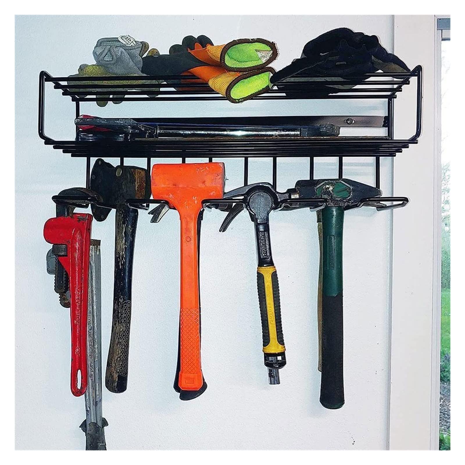 full of happiness Tool Organizers Garage Wall Mount Organizer Drill Organizer Power Cabinet Rack Organizers Electric Tool Rack Wall Storage D T6i3