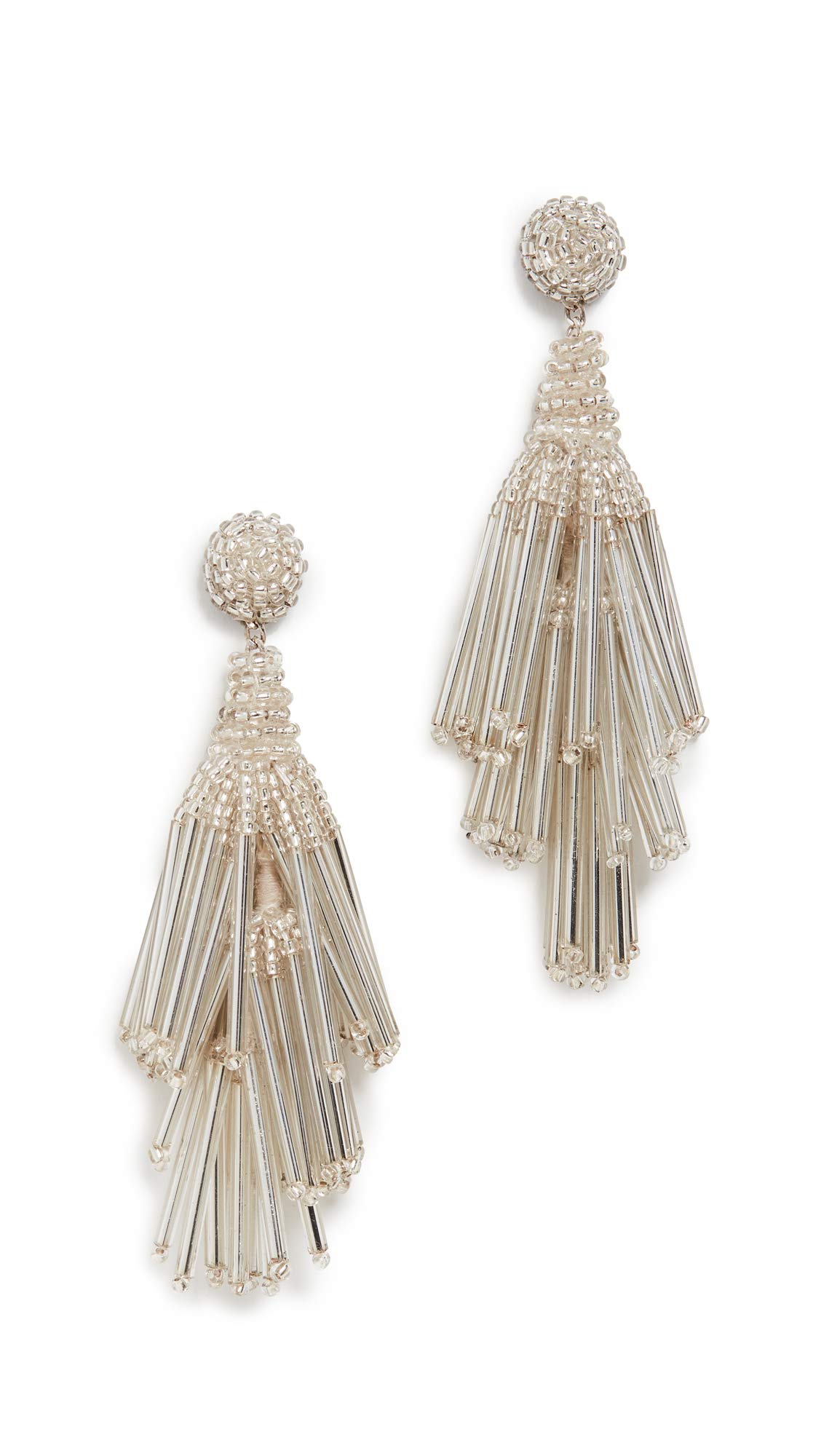 Deepa Gurnani Women's Deepa By Deepa Gurnani Rain Earrings, White, One Size