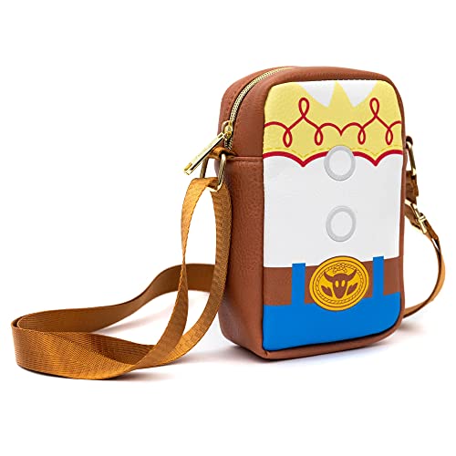Disney Bag, Cross Body, Toy Story Jessie Character Close Up Brown, Vegan Leather