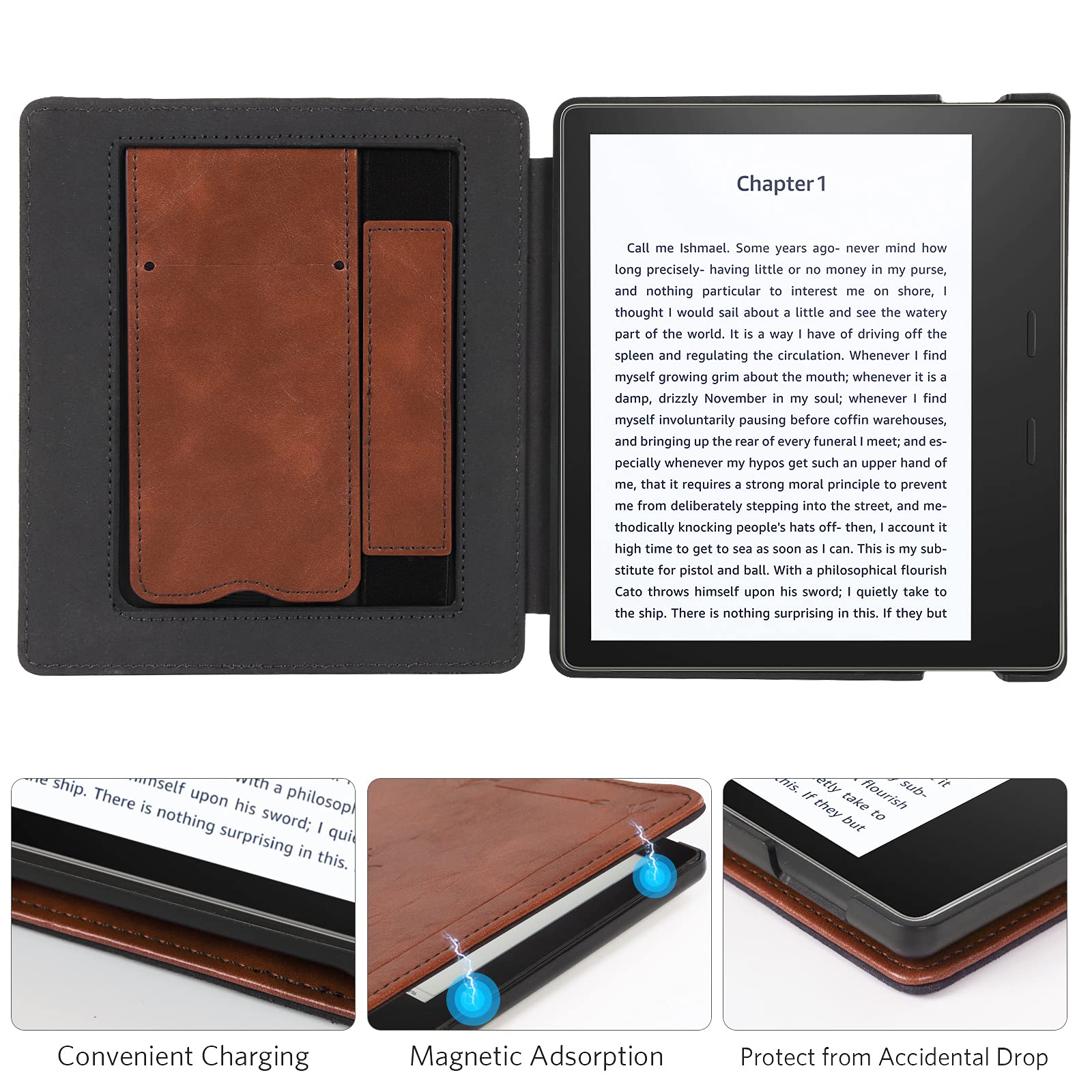 CoBak Case for Kindle Paperwhite - Premium PU Leather Cover with Auto Sleep Wake Feature - Compatible with Kindle Paperwhite Signature Edition and Kindle Paperwhite 11th Generation 2021 Released