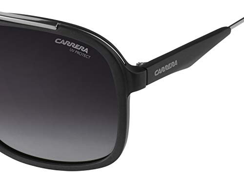 Carrera Men's CA133/S Pilot Sunglasses, Matte Black Ruthenium/Dark Gray Gradient, 57 mm
