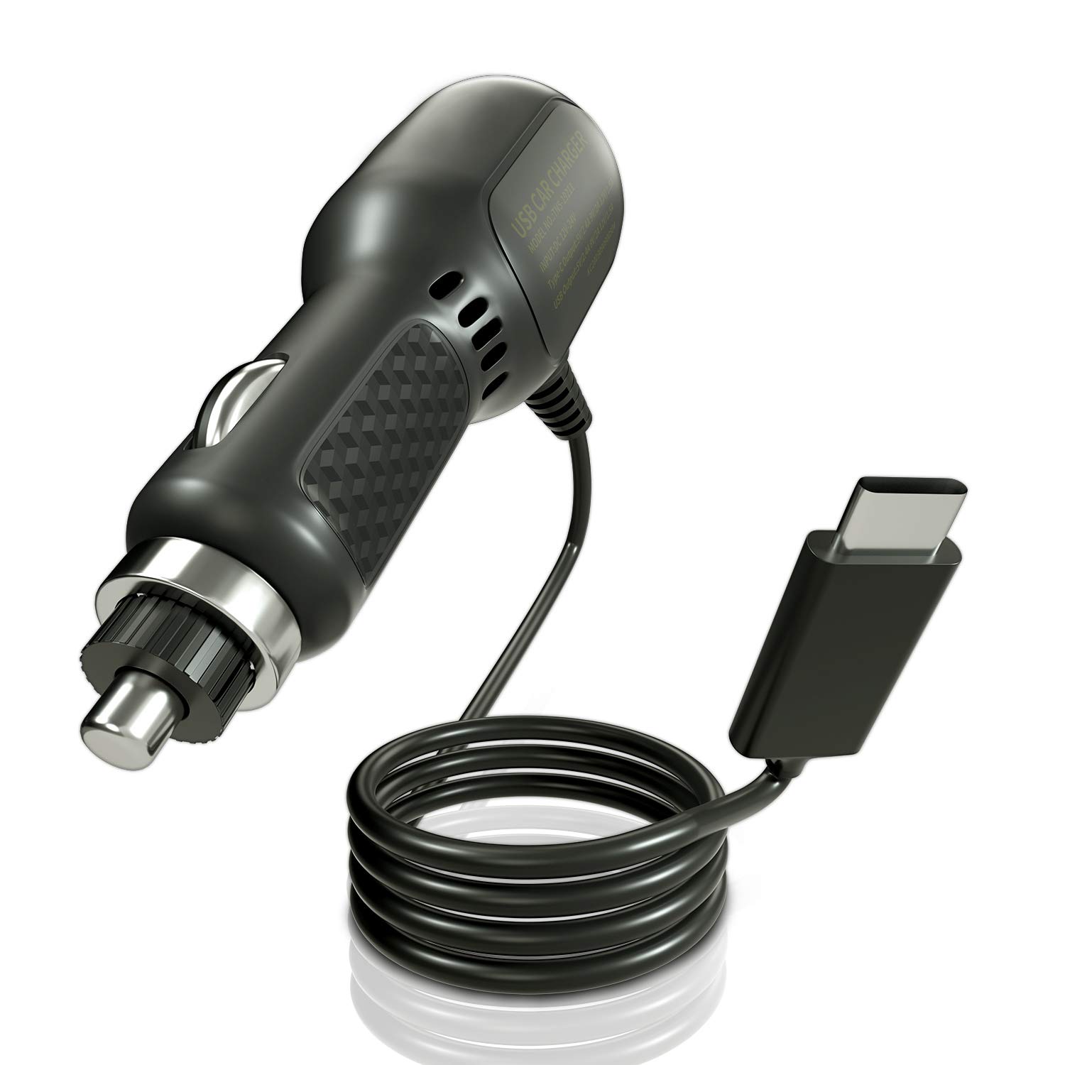 ECHZOVE Car Charger for Nintendo Switch,Steam Deck,Switch lite Car Charger USB Type-C- Black