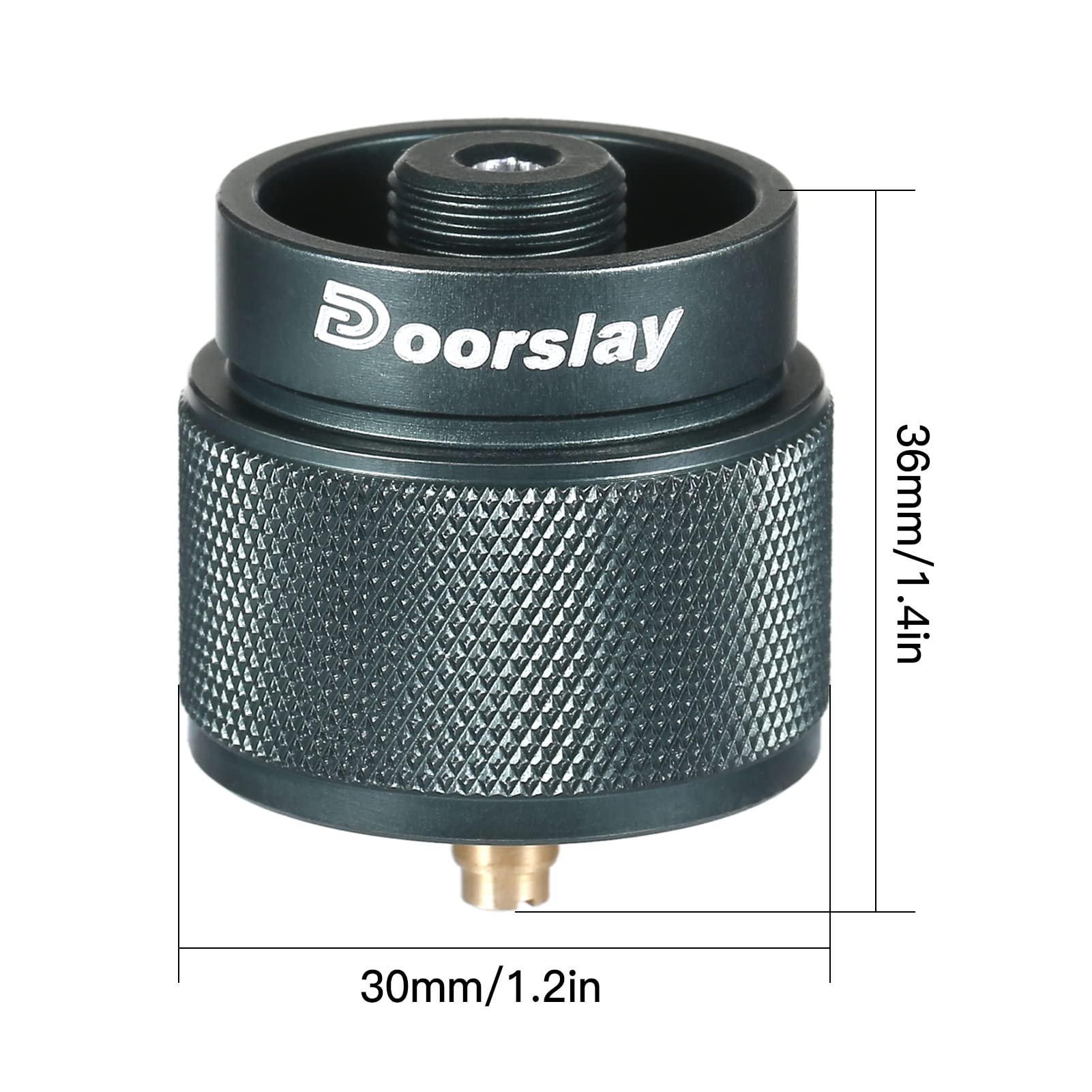 Doorslay Camping Stove Adapter 1L Outdoor Propane Small Tank Input EN417 Lindal Valve Output