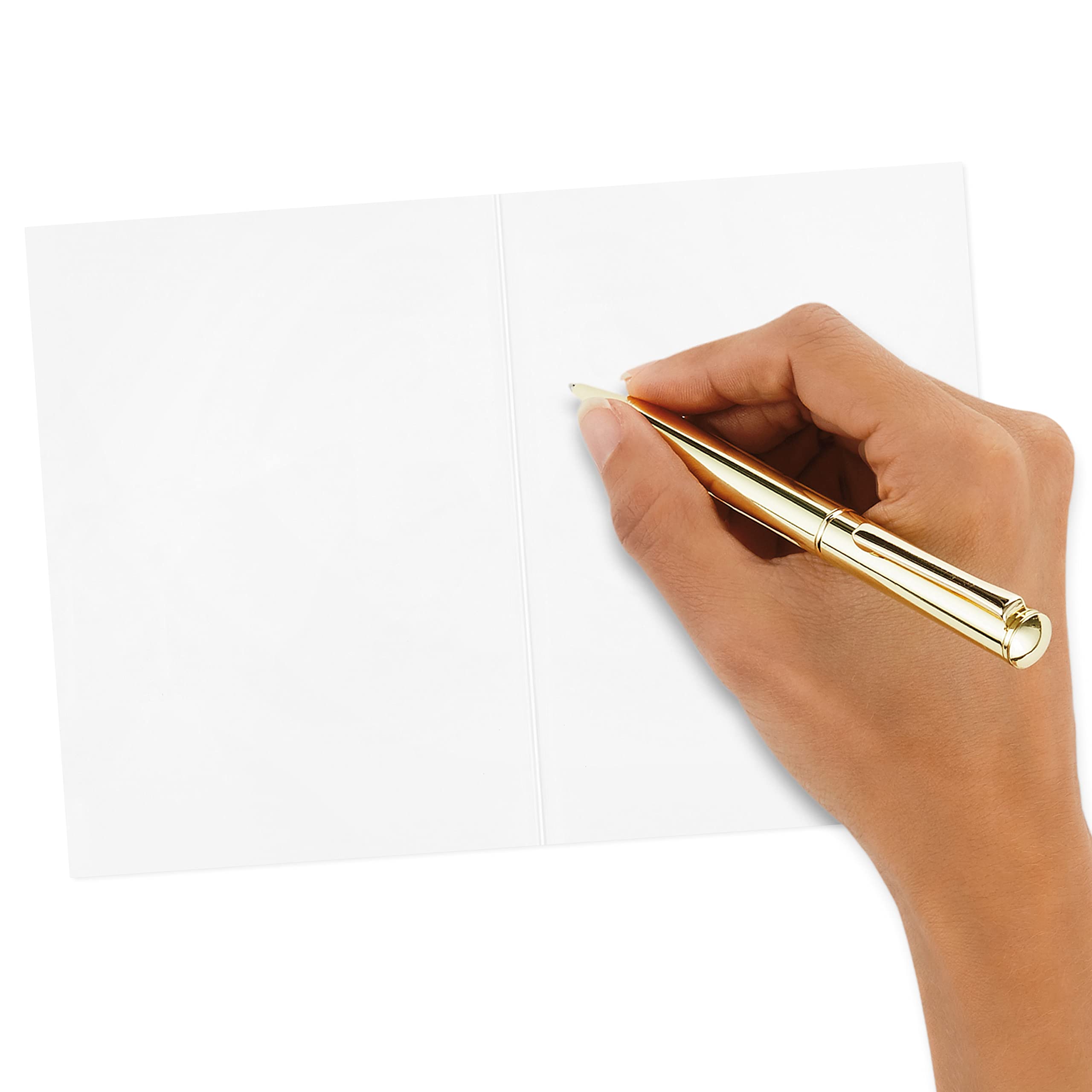 Hallmark Bulk Thank You Cards, 100 Blank Notes with Envelopes for Weddings, Graduation, Small Business (Gold and Gray)