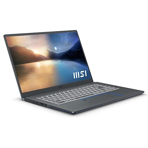 MSI Prestige 15 15.6" FHD Ultra Thin and Light Professional Laptop Intel Core i7-1185G7 GTX1650 MAX-Q 16GB DDR4 512GB NVMe SSD Win10 - Gray (A11SC-034)