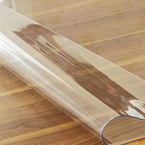 Clear PVC Desk Chair Mat 1.5mm plastic carpet protector roll Hallway Area Rug, Floor Protector Mat PVC Non-Slip Protector Mat, Area Rug Large Clear Vinyl Runner Rug chair mat for carpet floors,85-165c