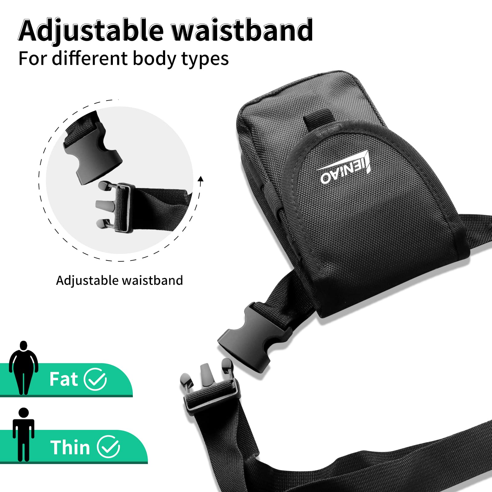 LIENIAO for Zebra TC77 TC70 Barcode Scanner Holster Carrying Case Pouch Compatible for Zebra TC75x, TC75, TC70x, TC70, TC72, TC77,Scanner Case Holder with Adjustable Waist Belt
