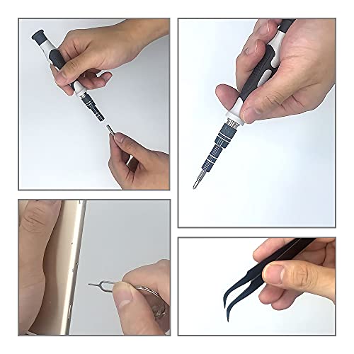 FASD FANCY 138 in 1 Magnetic Precision Screwdriver Bit Set Small,Electronic Screwdriver Kit DIY Kit for Repair and Disassembly Laptop,Computer,Cell Phone,Glasses,Game Console (BLACK)