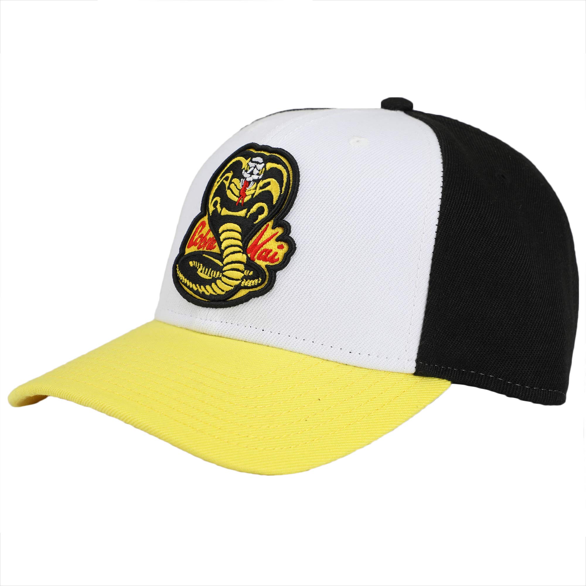 Cobra Kai Classic Logo Colorblock, Embroidered NO Mercy Snapback Hat
