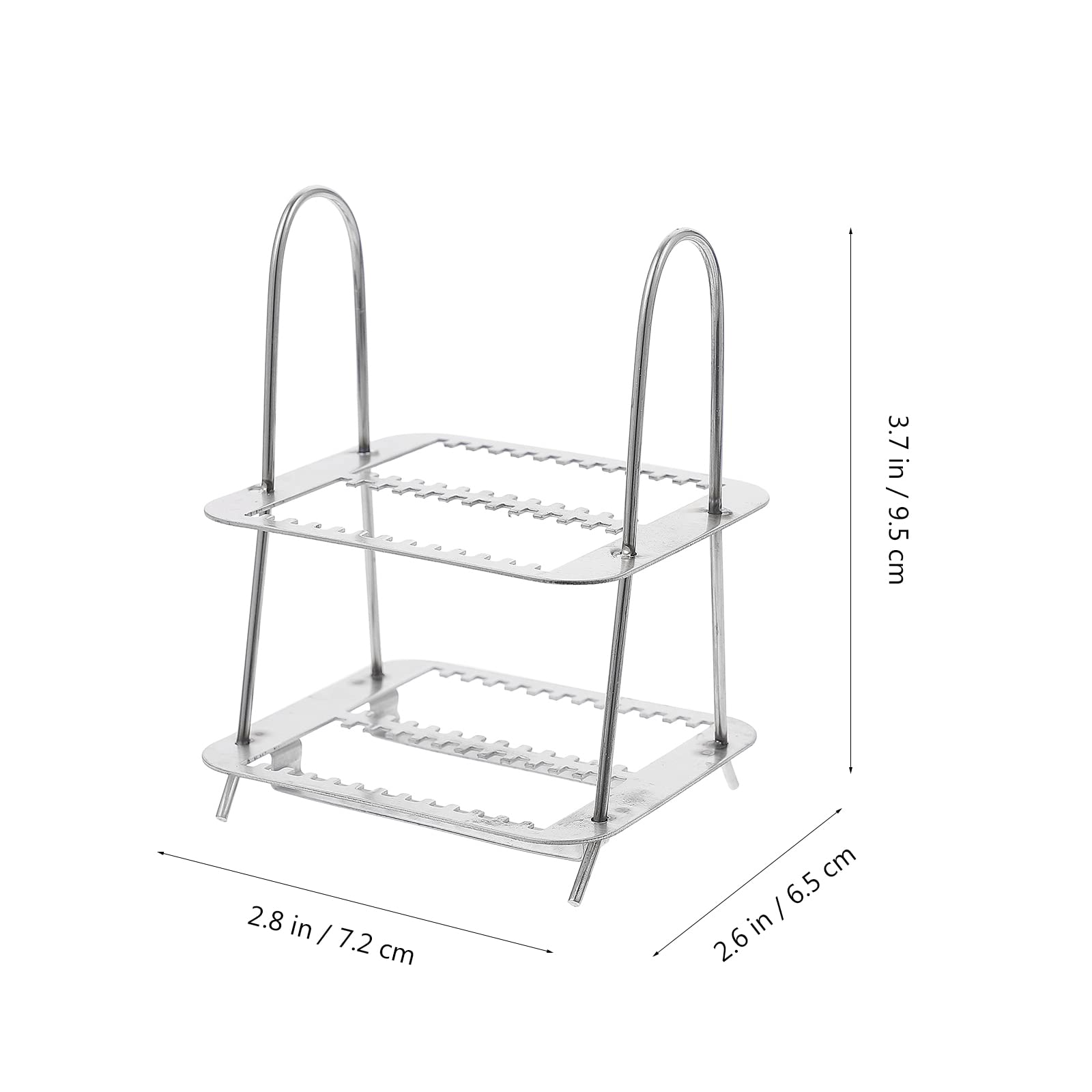 Microscope Slides Staining Rack Glass Slides Rack Stainless Staining Rack 26 Positions Microscope Slides Holder Glass Microscope Slides Rack