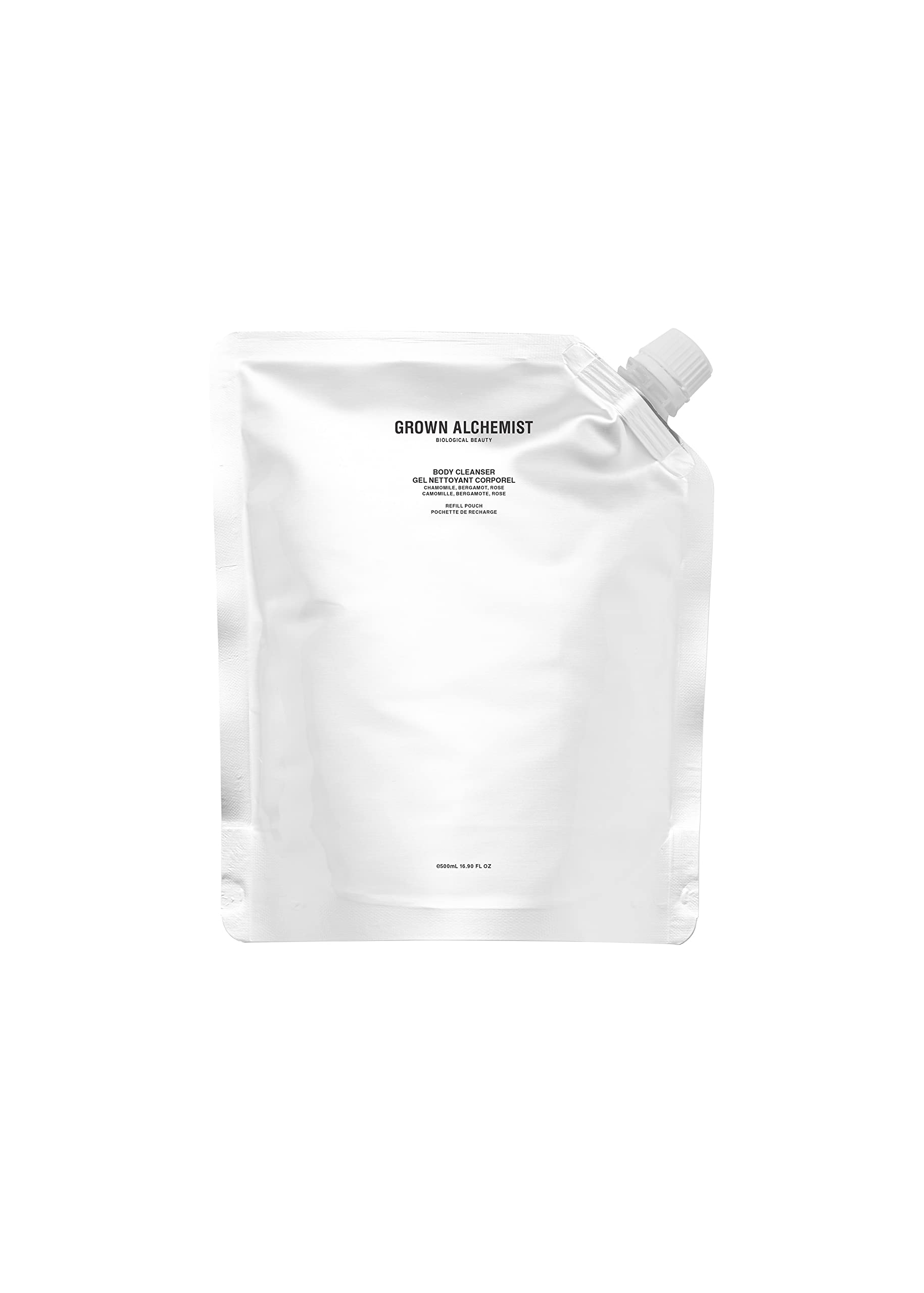 Grown Alchemist Refillable Body Cleanser Bundle Kit: Chamomile, Bergamot, Rose. Gentle Body Wash that Hydrates and Cleanses Skin