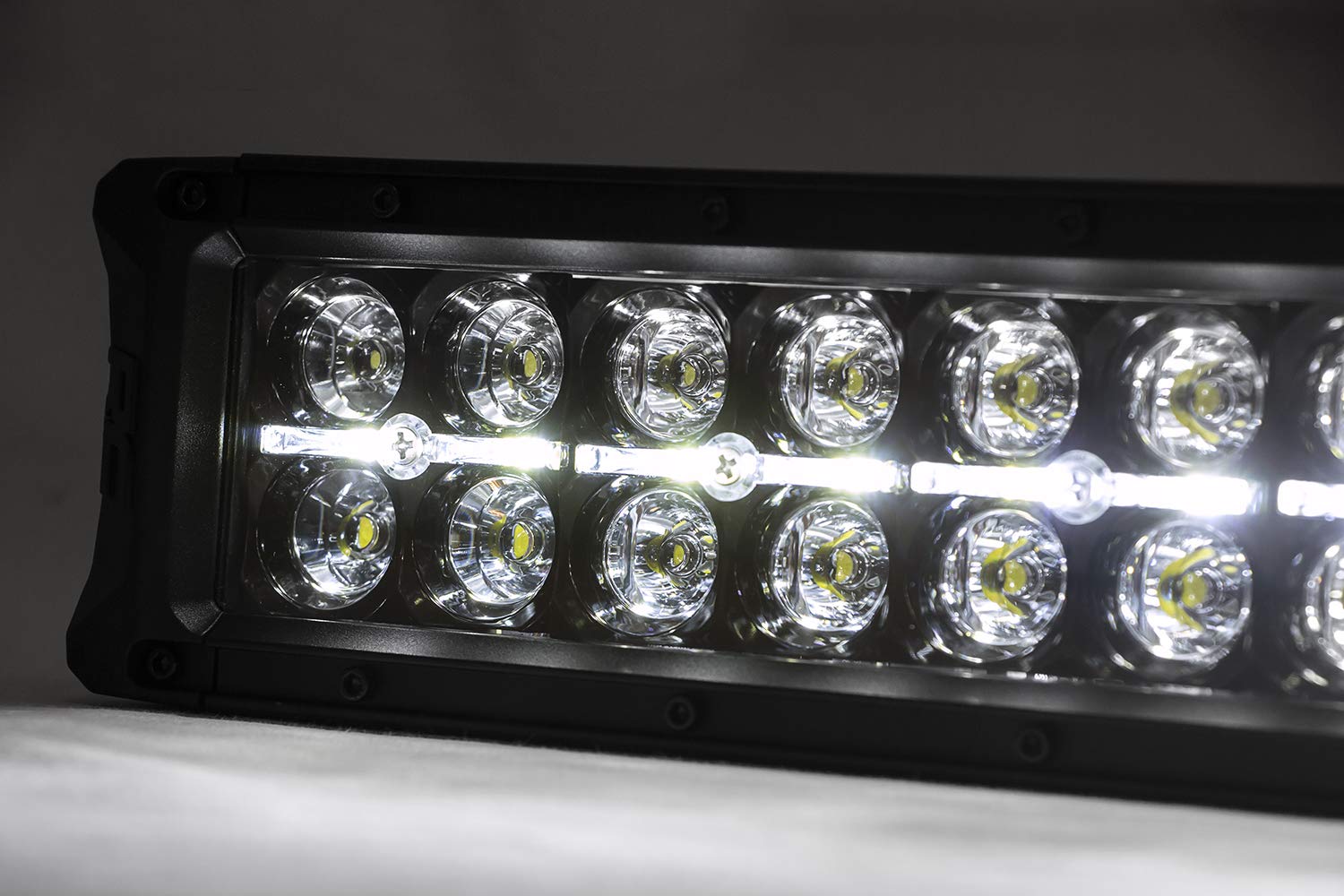 Rough Country 40" Black Series Curved Dual Row DRL CREE LED Light Bar - 72940BD