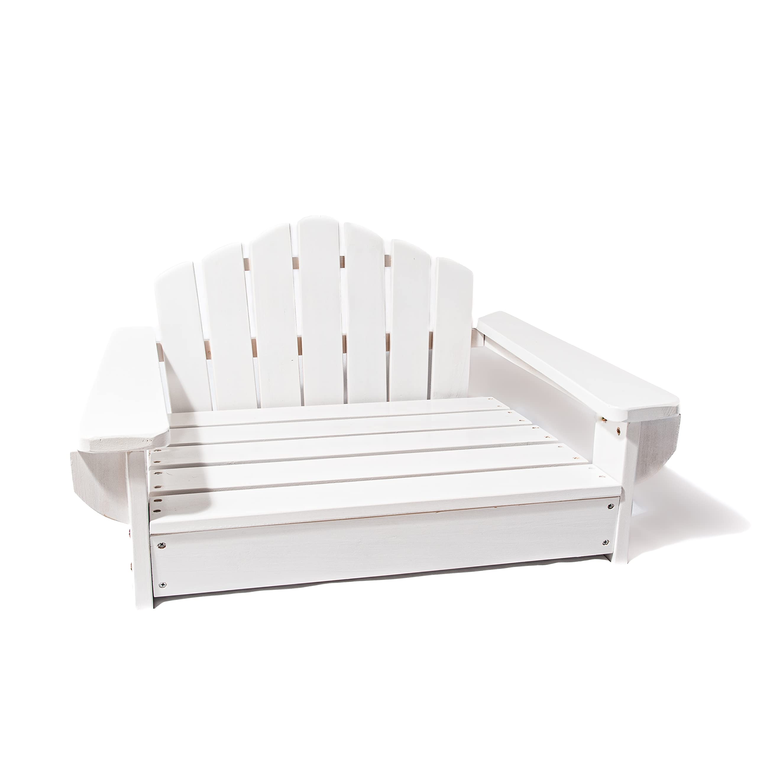 Midlee White Dog Adirondack Chair Bed (X-Large)