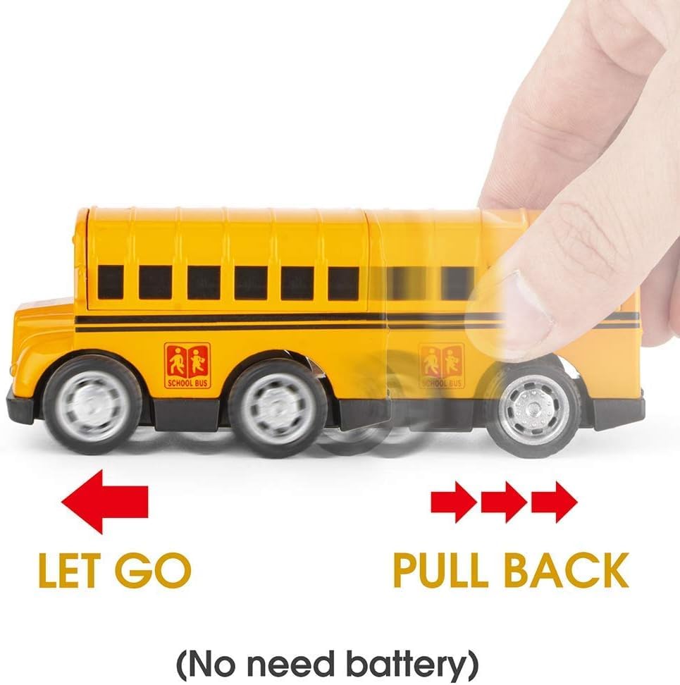 RuiDaXiang Metal Pull Back Cars,8 Pack Mini die cast Toy Cars Set, for Aged 3-6 Year Boys